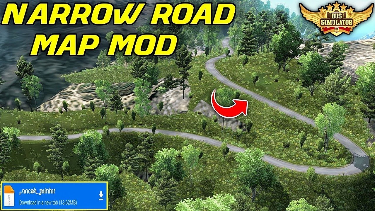Map Mod Bussid 3.7 - New Narrow Offroad Map Mod For Bus Simulator ...