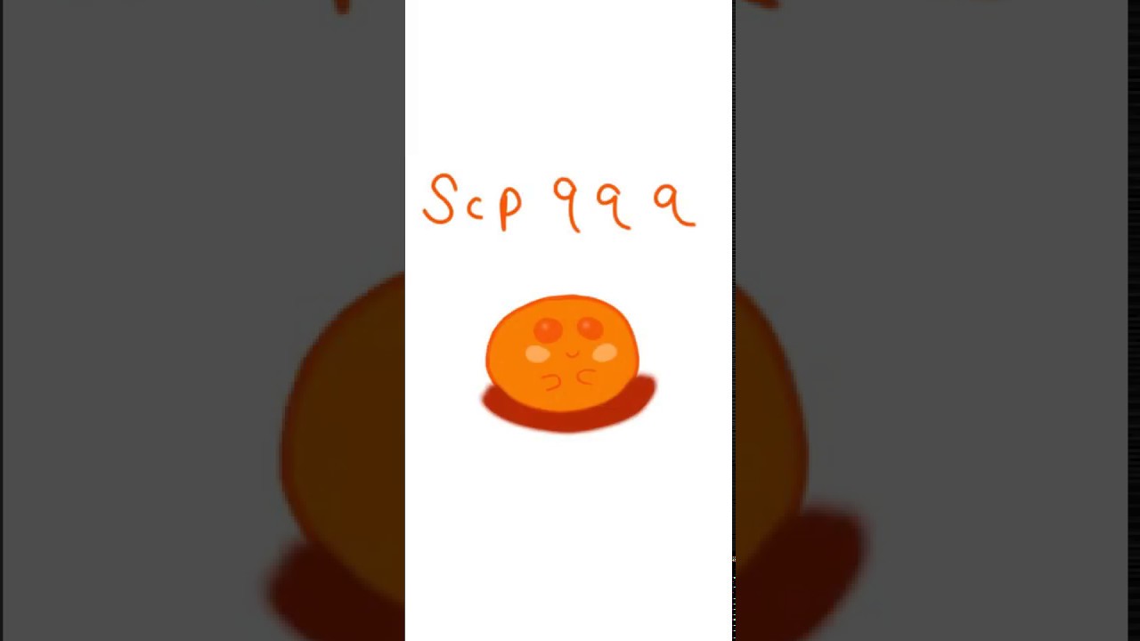 Tried drawing scp-999/orange slime - YouTube