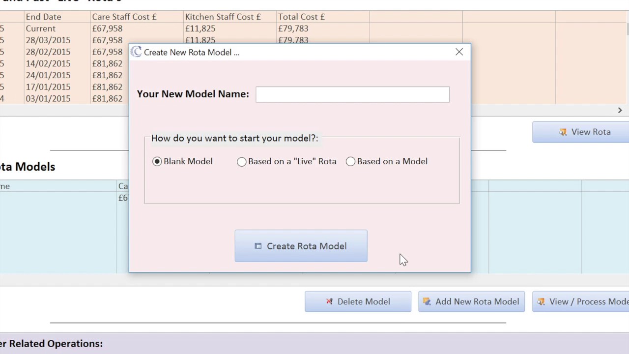 Creating a Rota Model - YouTube