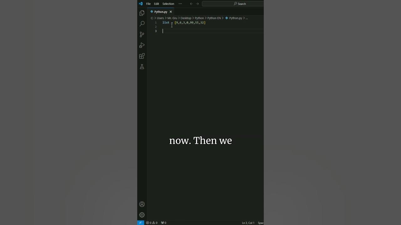 Effortlessly Sort a List of Numbers in Python for Beginners : Quick Tutorial #learningcoding ...