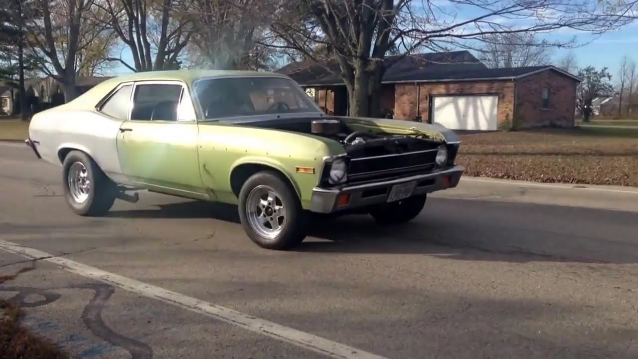 72' Nova project - quick test drive by - YouTube