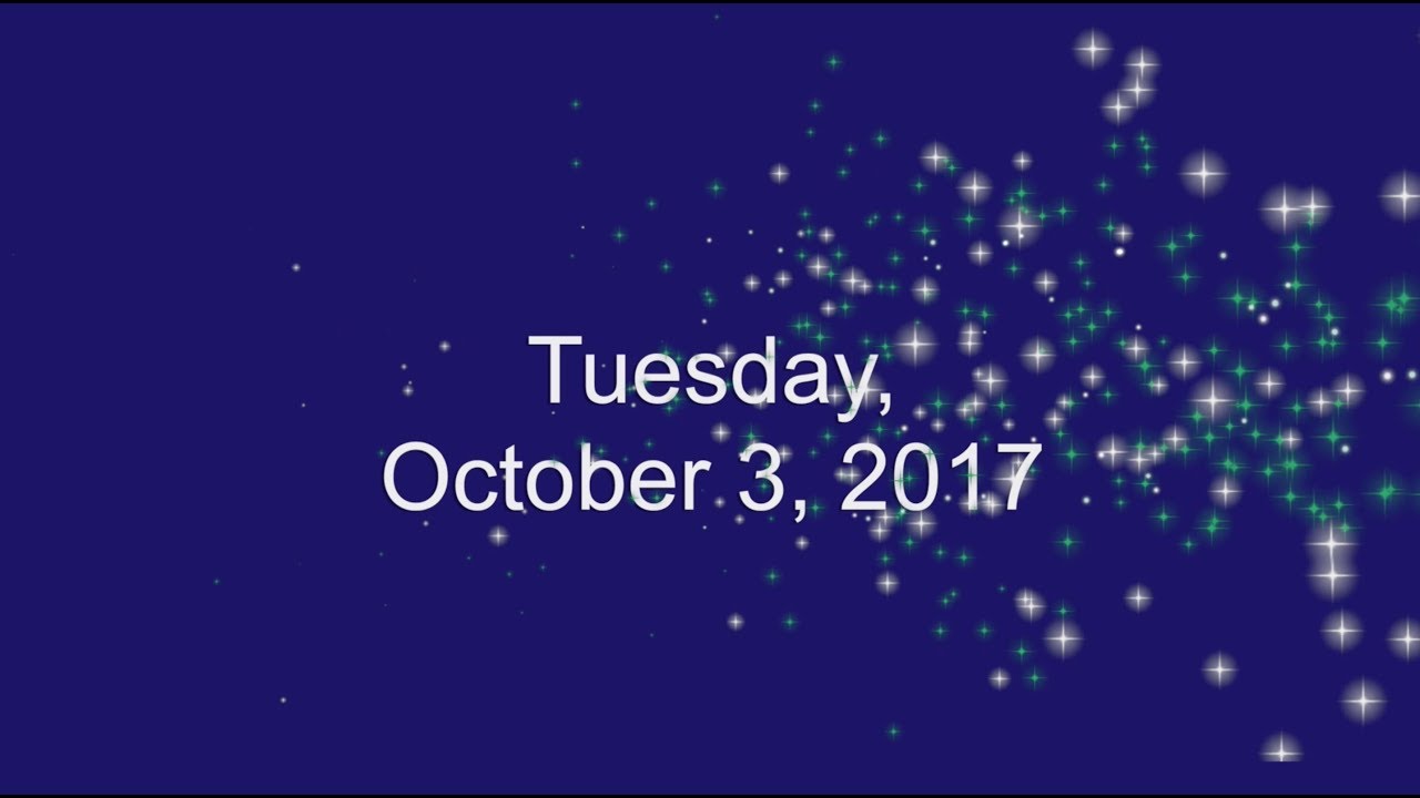 Tuesday, October 3 - YouTube