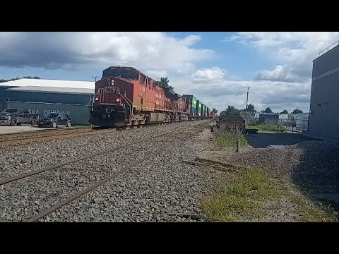 UP! CPKC 8160, 8629, UP 3033 at Alliston Ontario. - YouTube