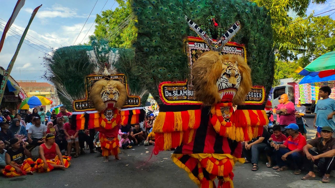 merinding reog Ponorogo terbesar atraksi para pembarong terkuat - YouTube