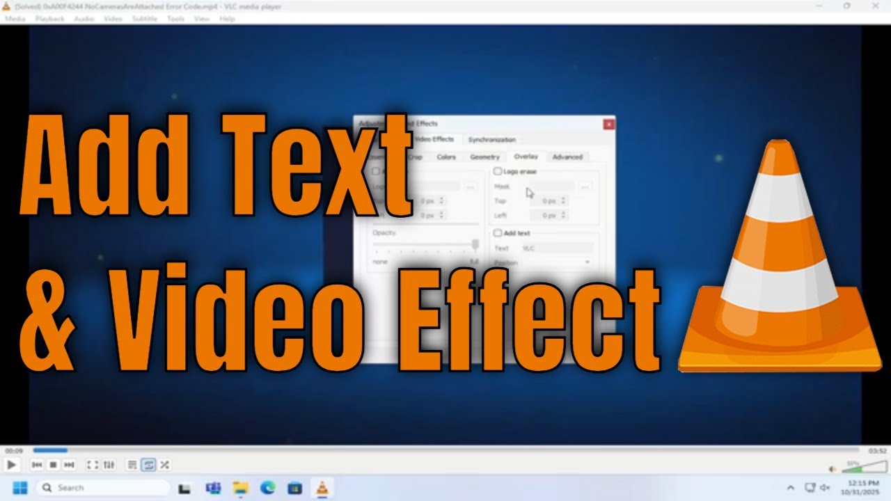 How To Add Text/Video Effect on VLC Media Player [Guide] - YouTube