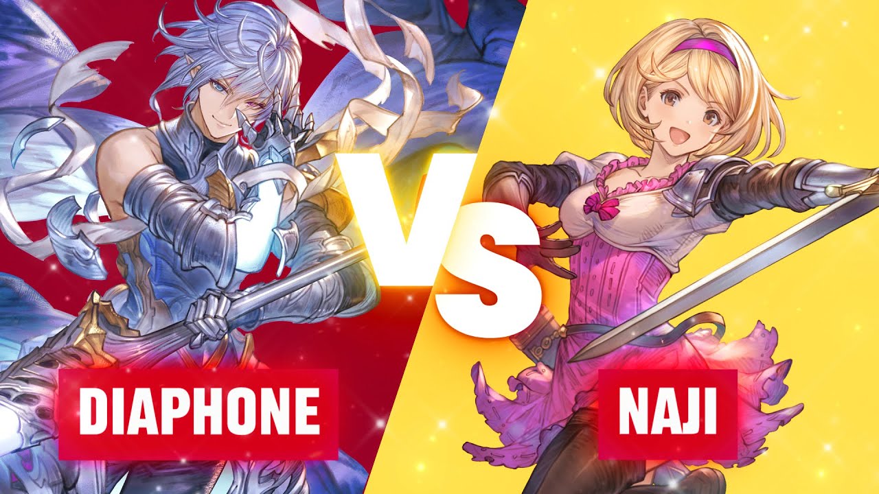 High Level GBVSR Gameplay | Grimnir vs Djeeta | Diaphone vs Naji ...