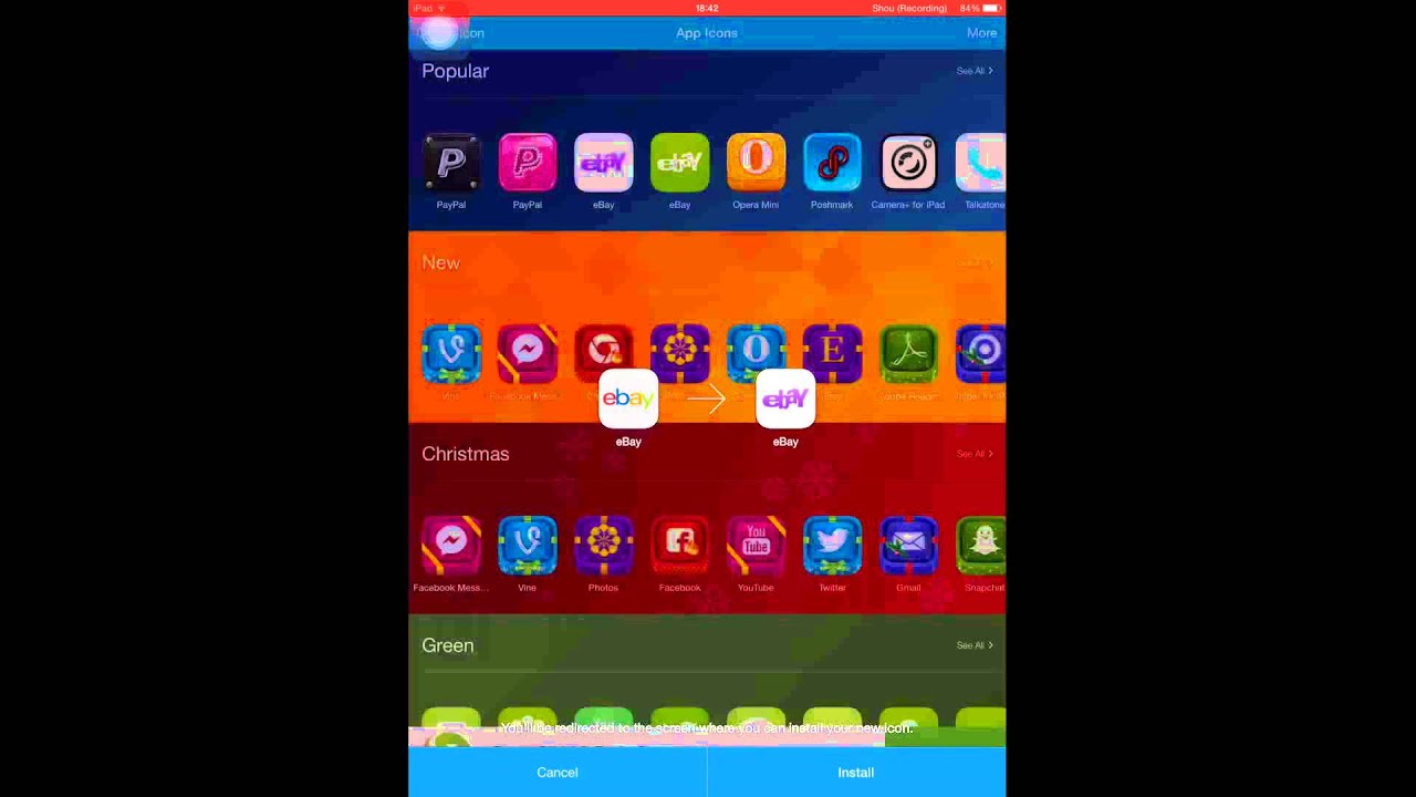 How To Add A Custom Icon To Apps IOS 8 - YouTube