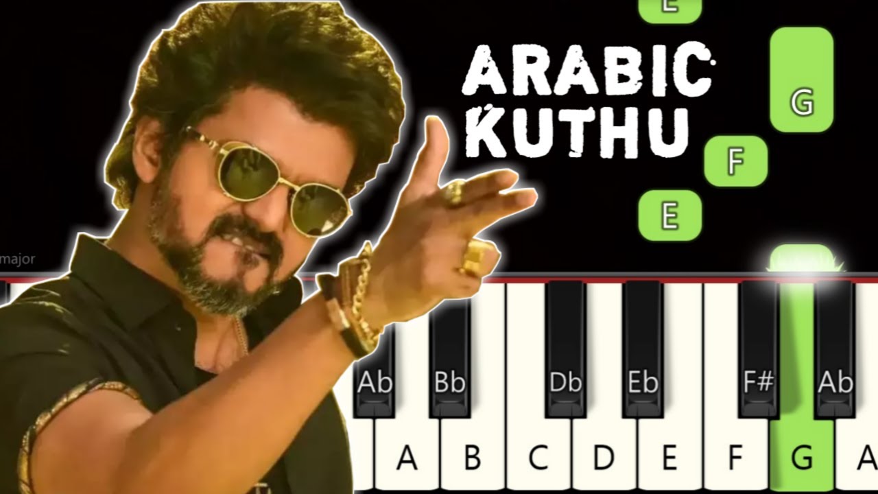 Arabic Kuthu Song | Beast | Piano tutorial | Piano Notes | Piano Online ...