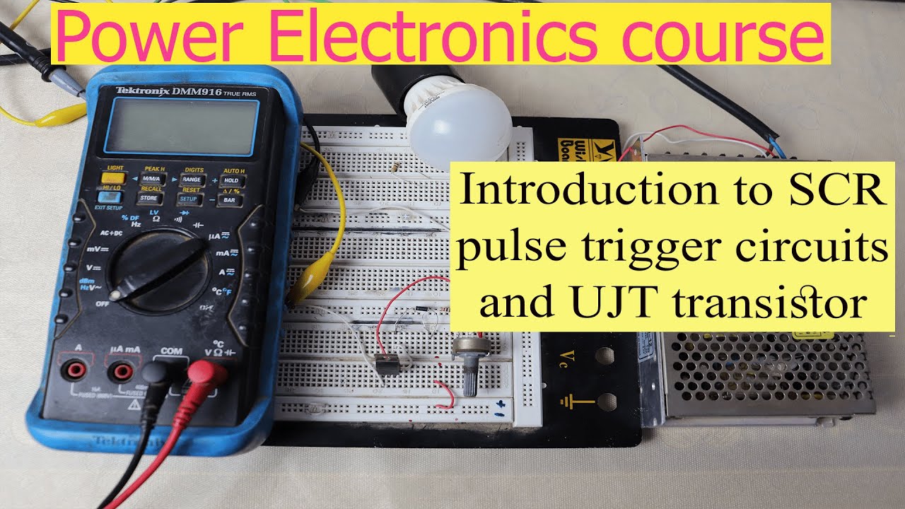 محمد الشامي||LEC9-Introduction to SCR pulse trigger circuits and uni ...