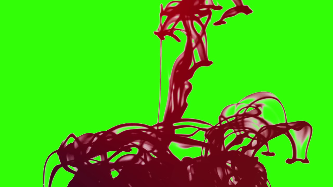 Greenscreen Red Ink In Water [FREE] - YouTube