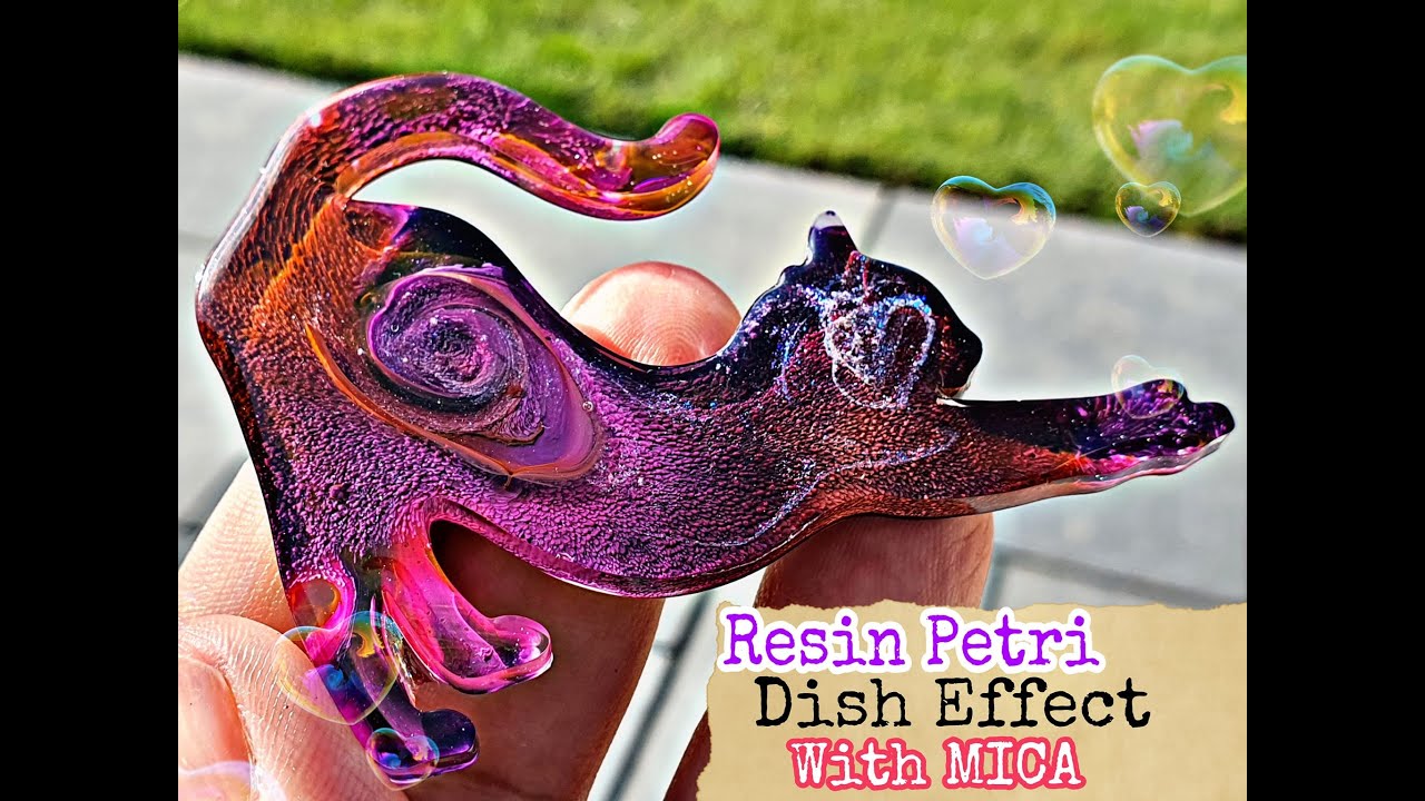 Resin Petri Dish Effect With Mica Powder and Alcohol inks | lets Resin ...