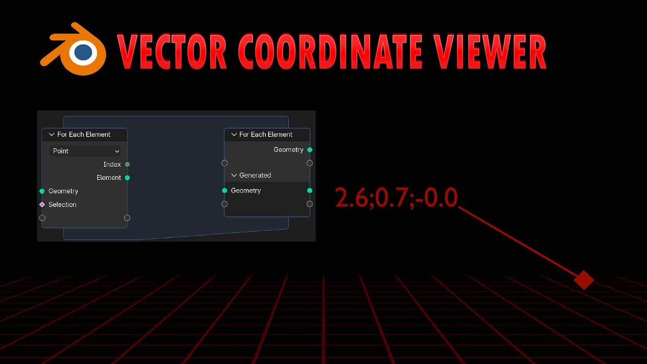 How to view VECTOR COORDINATES in Blender 4.3 Geometry Nodes - YouTube