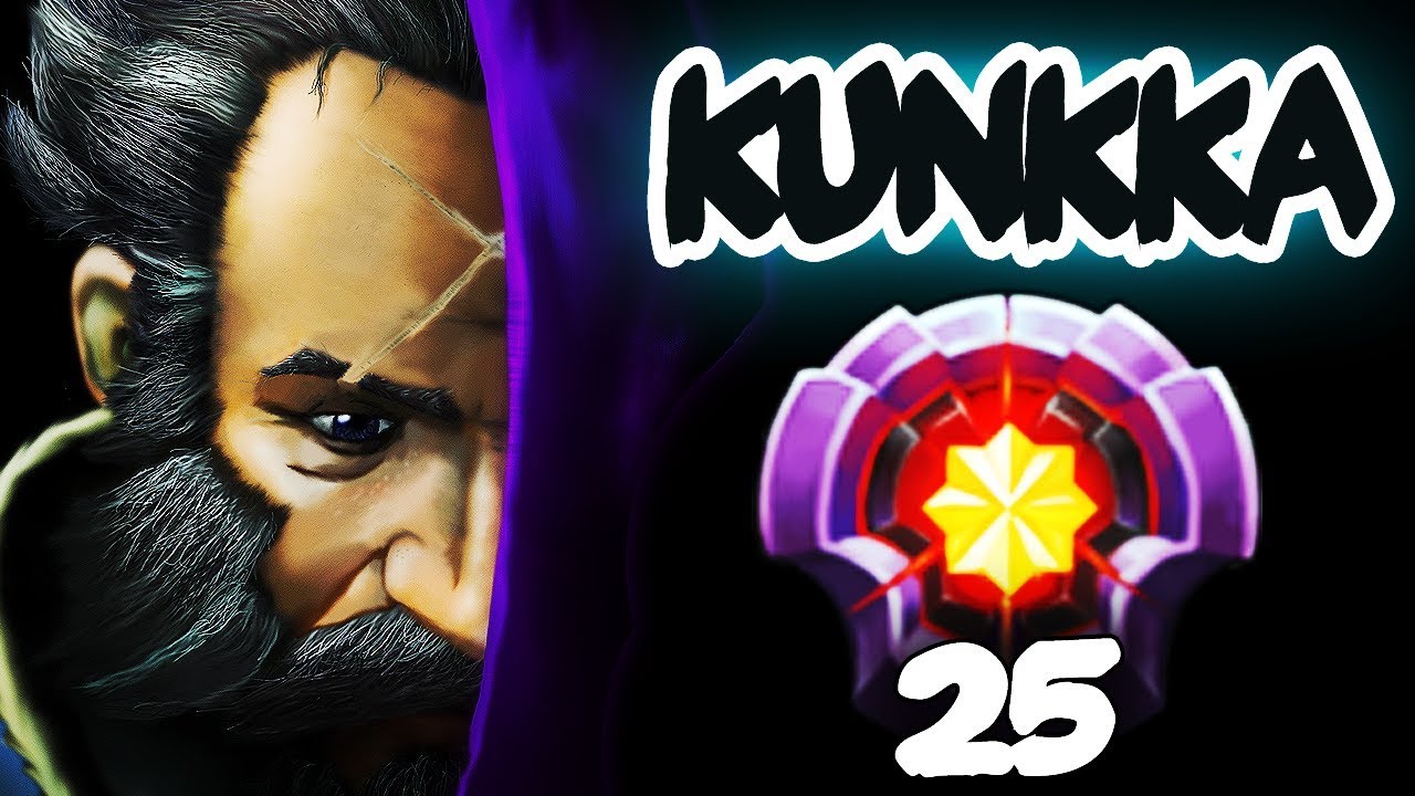 FIRST LEVEL 25 KUNKKA - New !Attacker Kunkka Spammer? EPIC Gameplay ...