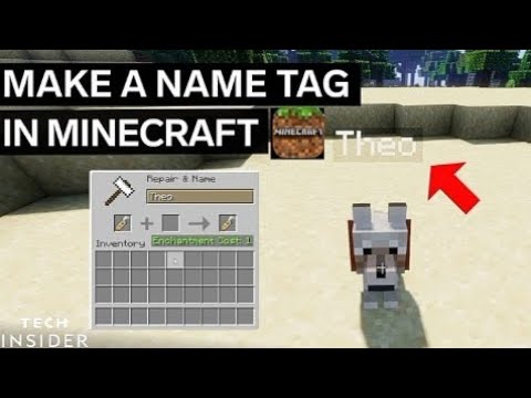 How To make a Name Tag in Minecraft #minecraft #Make a name tag @AU ...