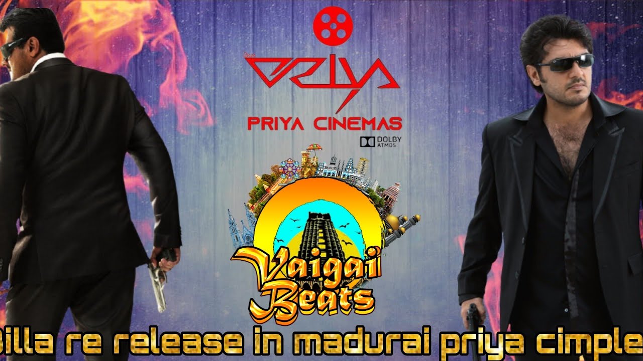 billa re release celebration in madurai priya complex - YouTube
