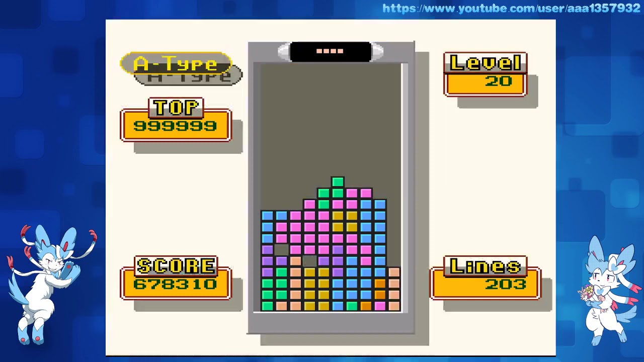 Super Tetris 2 + Bombliss - A Type - Level 20~Max (SP9) Score999999 ...