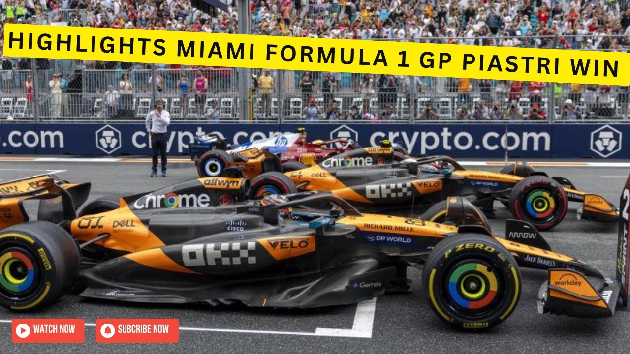 F1 | HIGHLIGHTS MIAMI FORMULA 1 GP PIASTRI WIN - YouTube