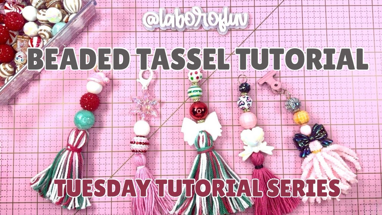 BEADED TASSEL TUTORIAL - YouTube