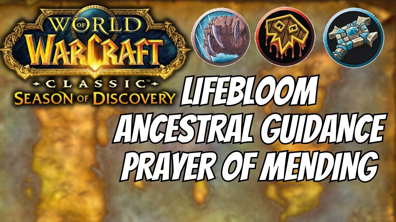 Lifebloom Prayer of Mending Ancestral Guidance Runes for Horde | Season ...