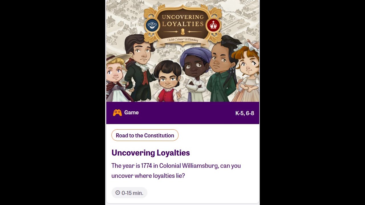 icivics "Uncovering Loyalties" - Full Playthrough - YouTube