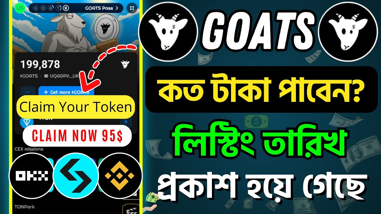 Goats Airdrop Listing Date kobe | Goats Coin Price | Goats Airdrop Update - YouTube