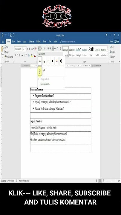 trik cepat membuat bullet di word - YouTube
