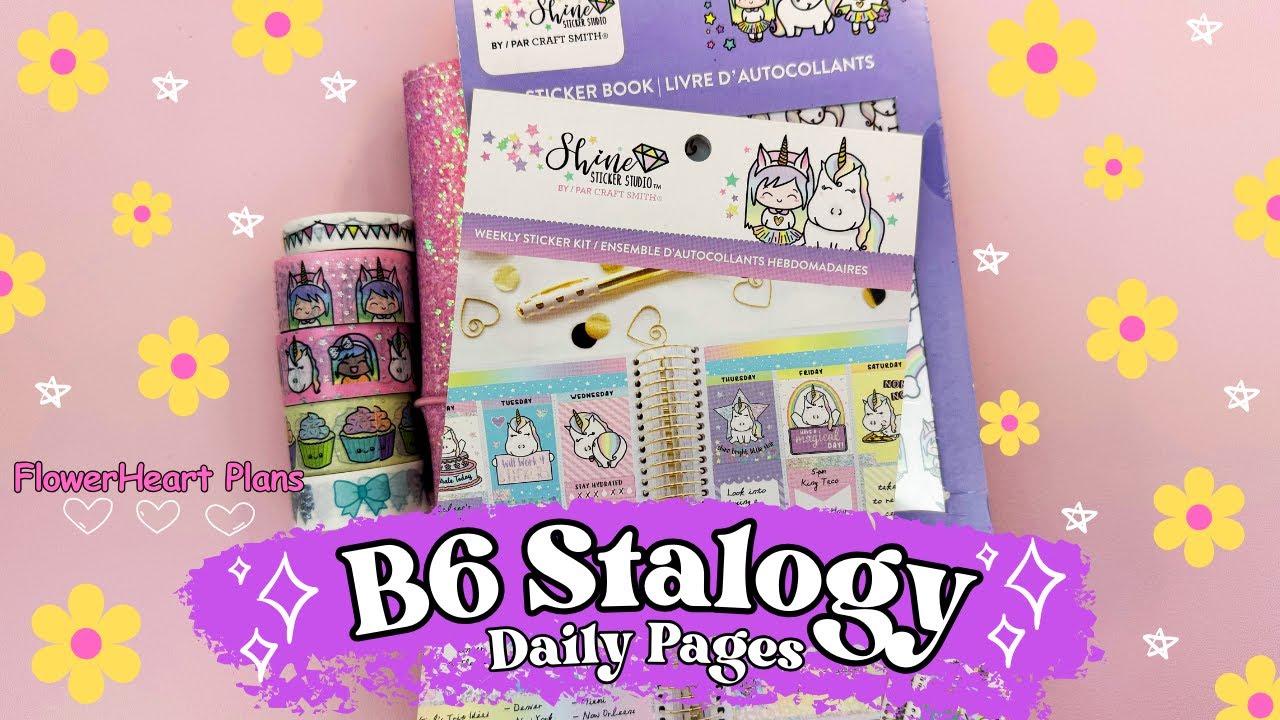 B6 Stalogy Weekly & Daily Planner Setup with Shine Sticker Studio ...