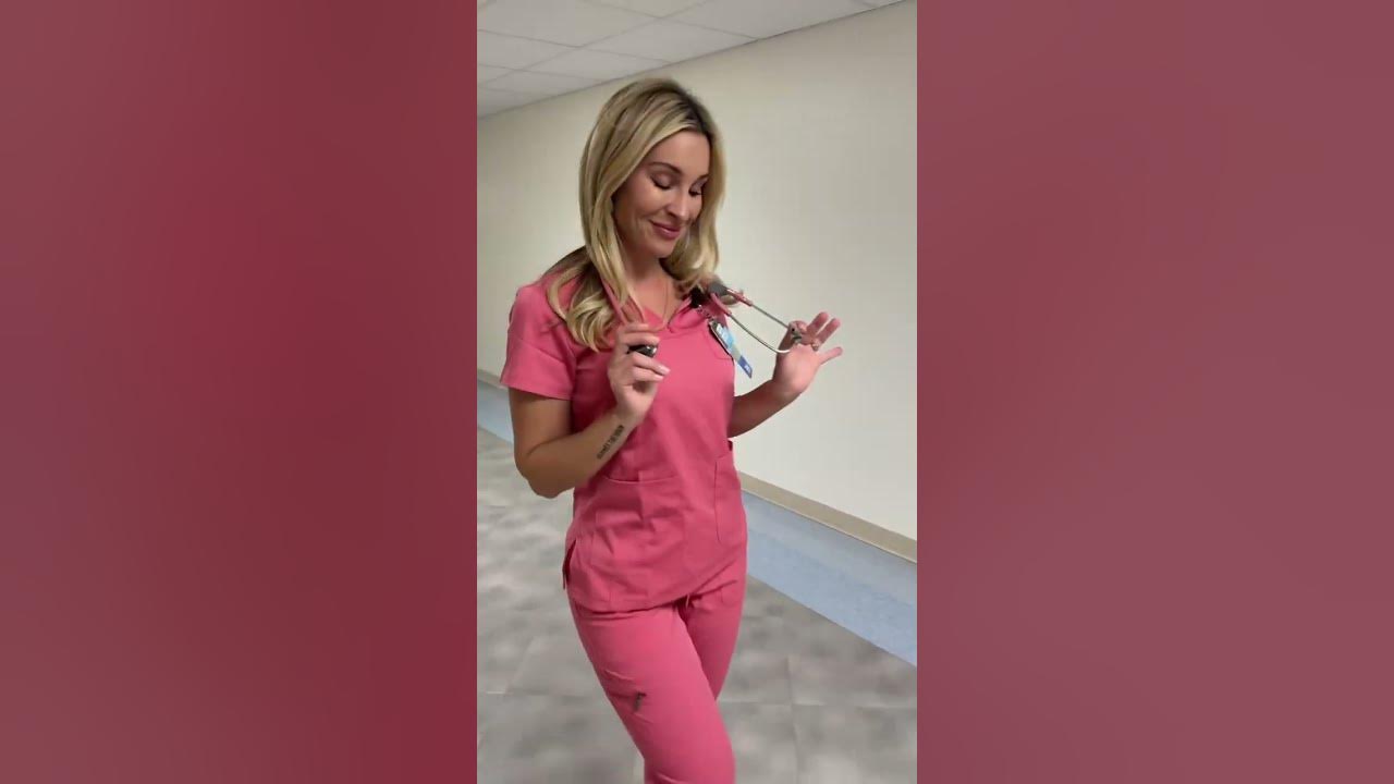 Hospital Nurse Allie Tight Scrubs 2 #nurse - YouTube