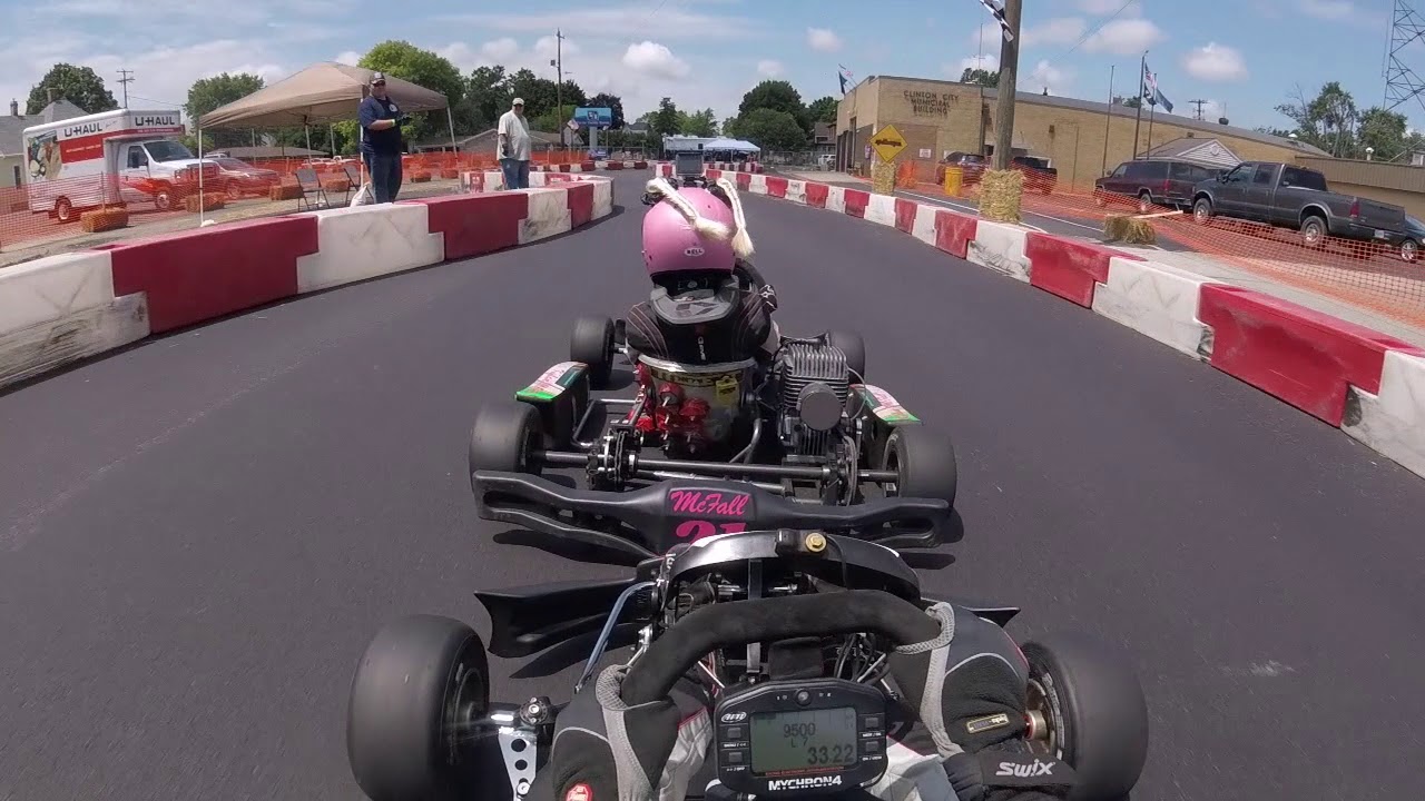 2018 SIRA CLINTON GRAND PRIX SUNDAY GO KART HEAT RACE - YouTube