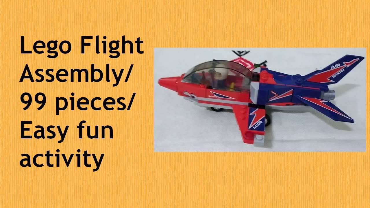 Lego Flight Assembly/ 99 pieces/ Easy fun activity/ Amusing Creative ...