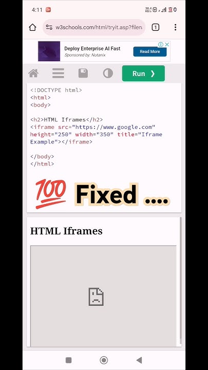 💯 Fixed - Refused to connect issue in iframe #shorts #ytshorts #refuses #iframe #microsoft # ...