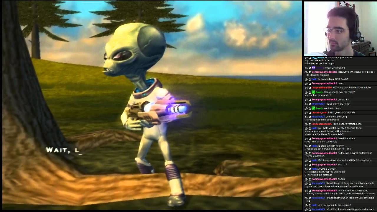 Let's Play - Destroy All Humans! - 3 - Alien Pool Party - YouTube