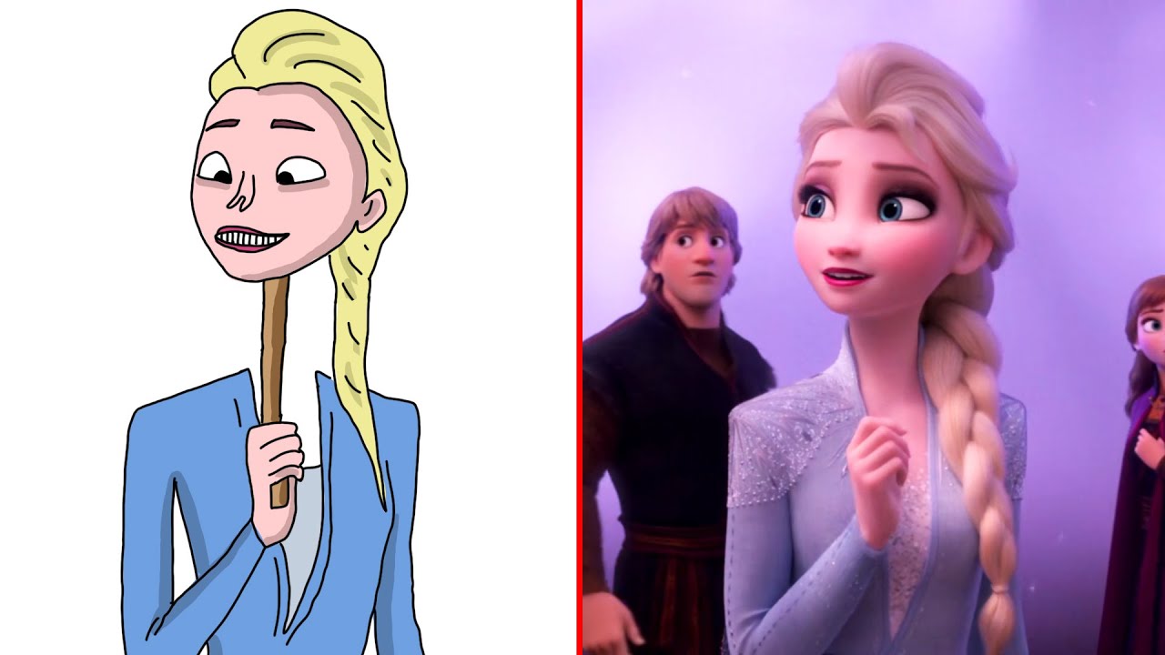 Frozen 2 Funny Drawing Meme | Try Not To Laugh 😂 - YouTube