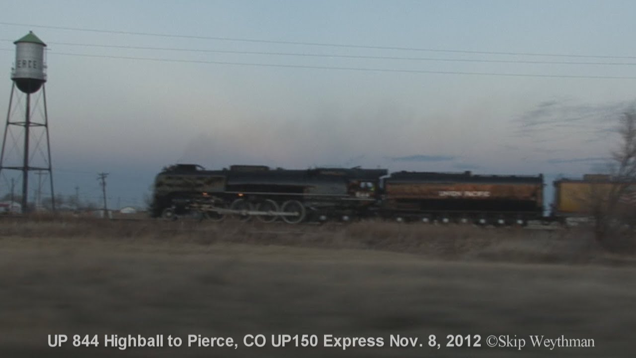 Union Pacific 844 Highball @ Pierce - YouTube