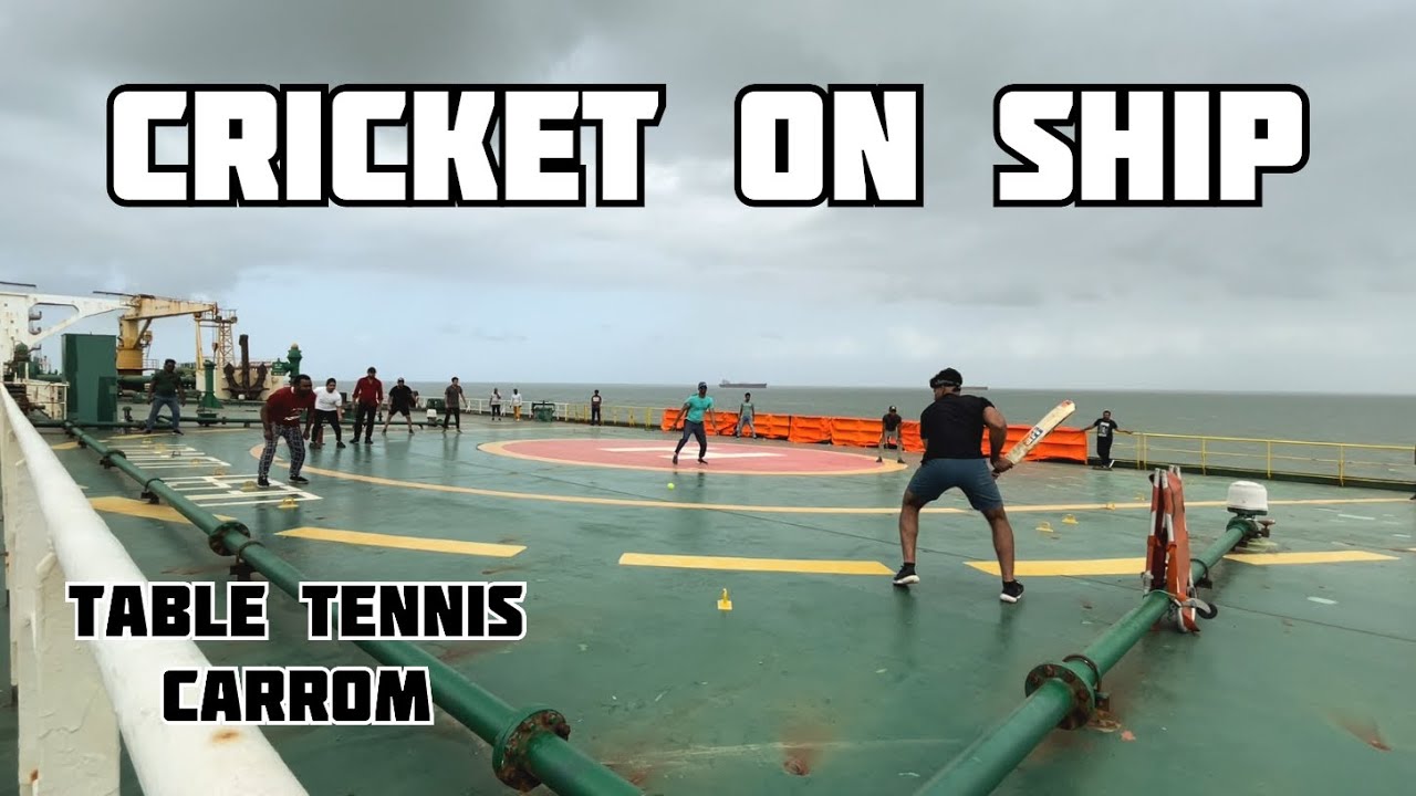 How do sailors enjoy their time on ship | Cricket on-board #lifeatsea # ...