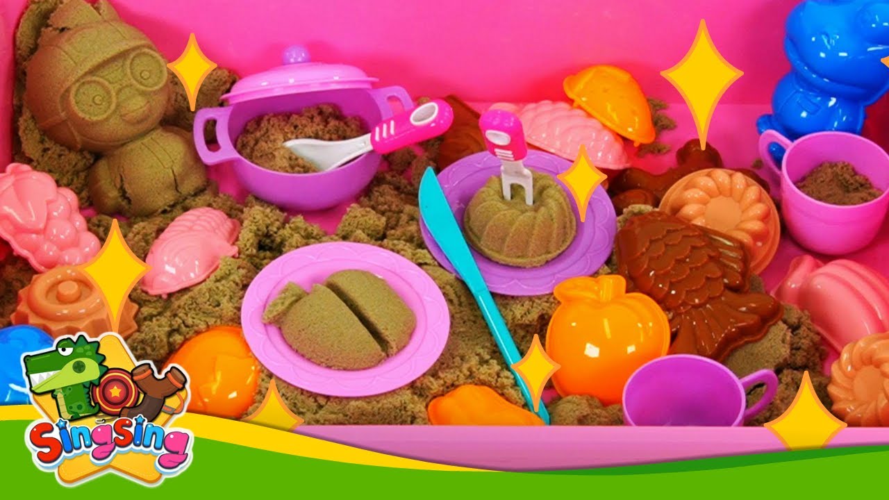 Kinetic Sand Playing house - Play set - Unboxing - YouTube