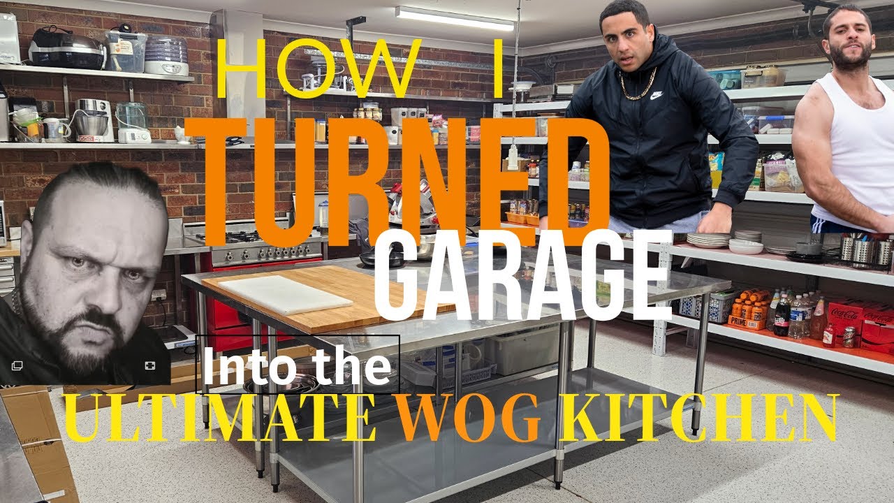 How I Turned My Garage Into a Kitchen -Wog style - YouTube