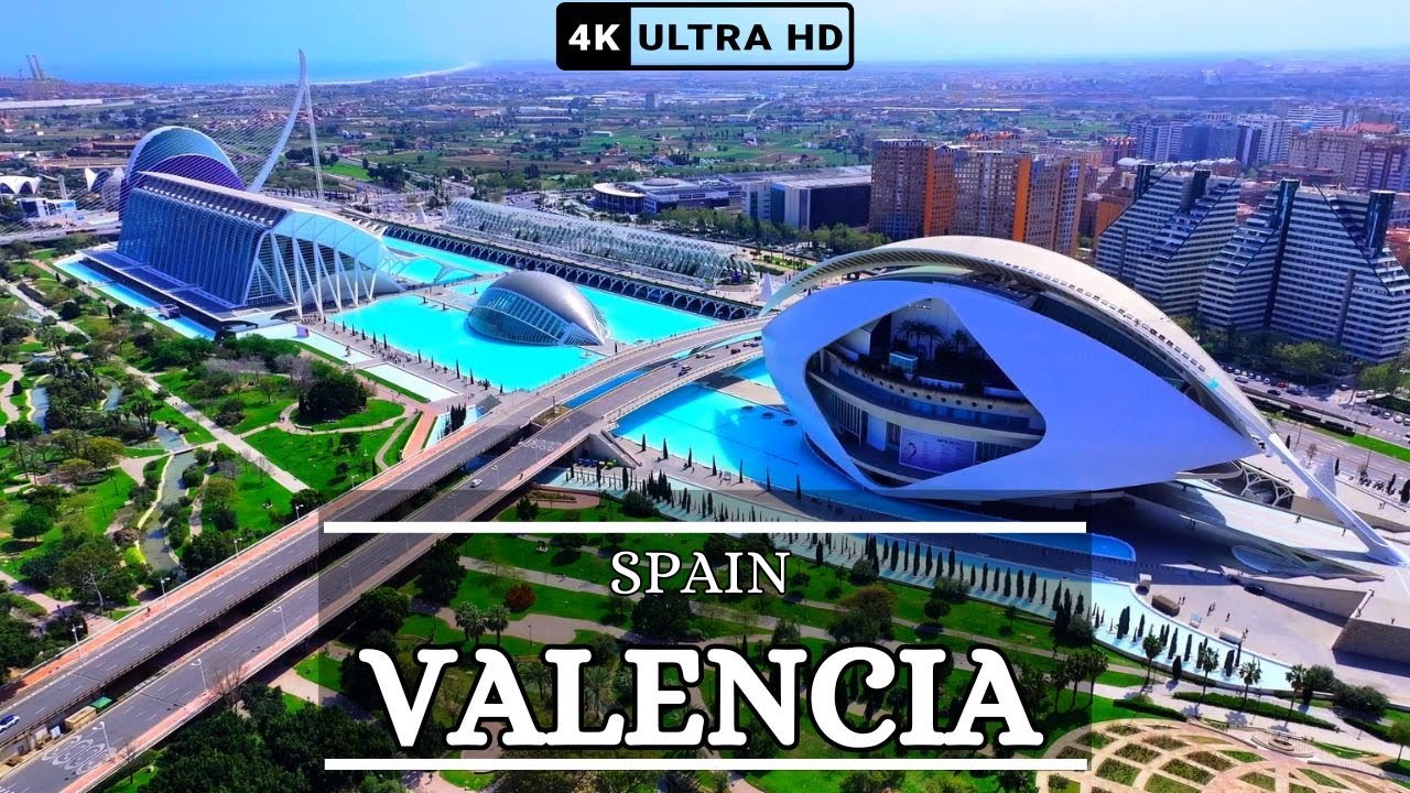 Drone Journey Over Valencia, Spain 🇪🇸 | 8K HDR Beauty (With Subtitles ...