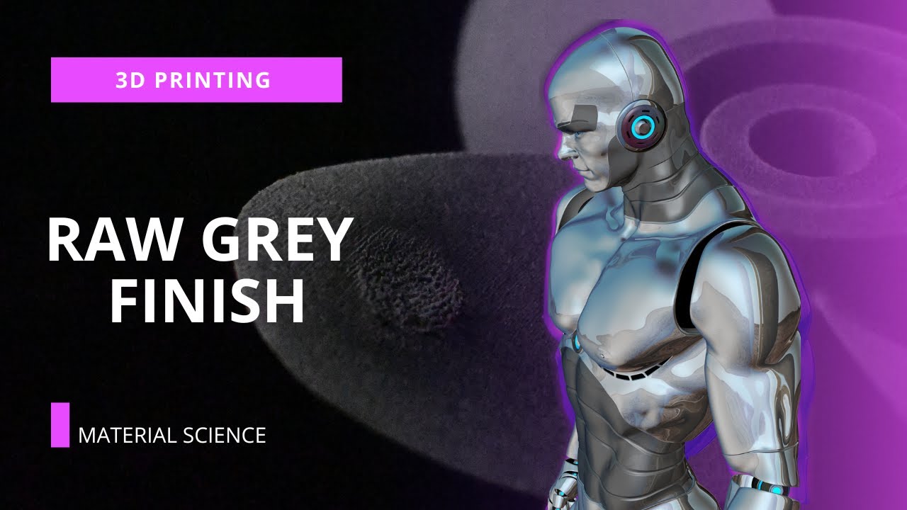 MJF 3D Printing Material Finishing- RAW GREY - YouTube