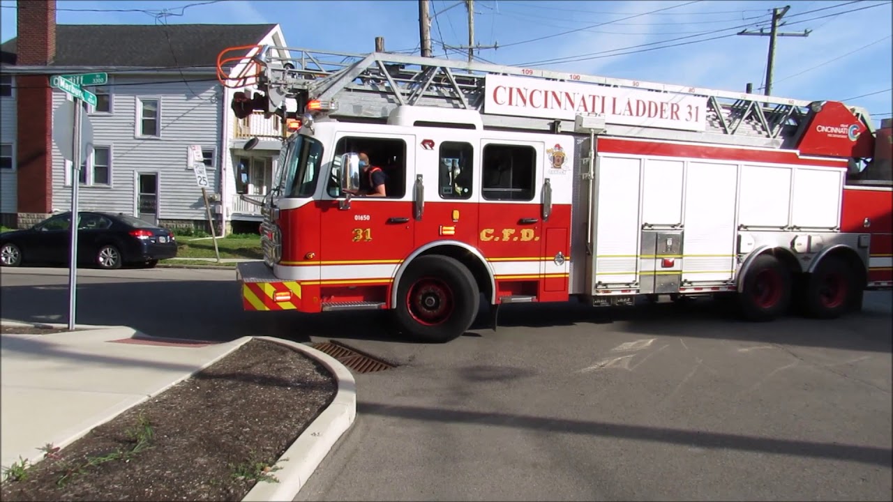 Cincinnati Fire Dept - Station 31 - Full House Response - YouTube