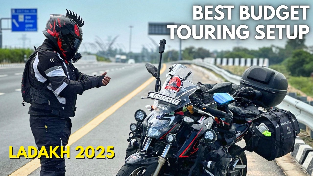 FULLY MODIFIED TVS APACHE 200 4V | BEST BUDGET Touring Setup for LADAKH ...