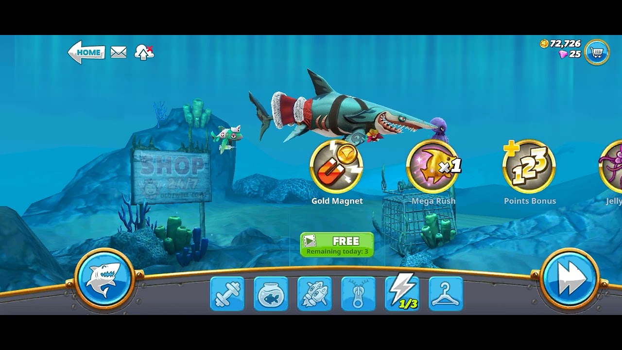 Hungry Shark world Mega Gold rush - YouTube