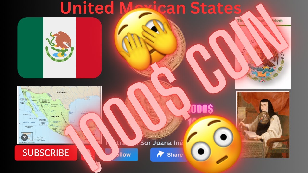 Rare United Mexican State demonetized coin. 1000 dollars peso. 1992. # ...