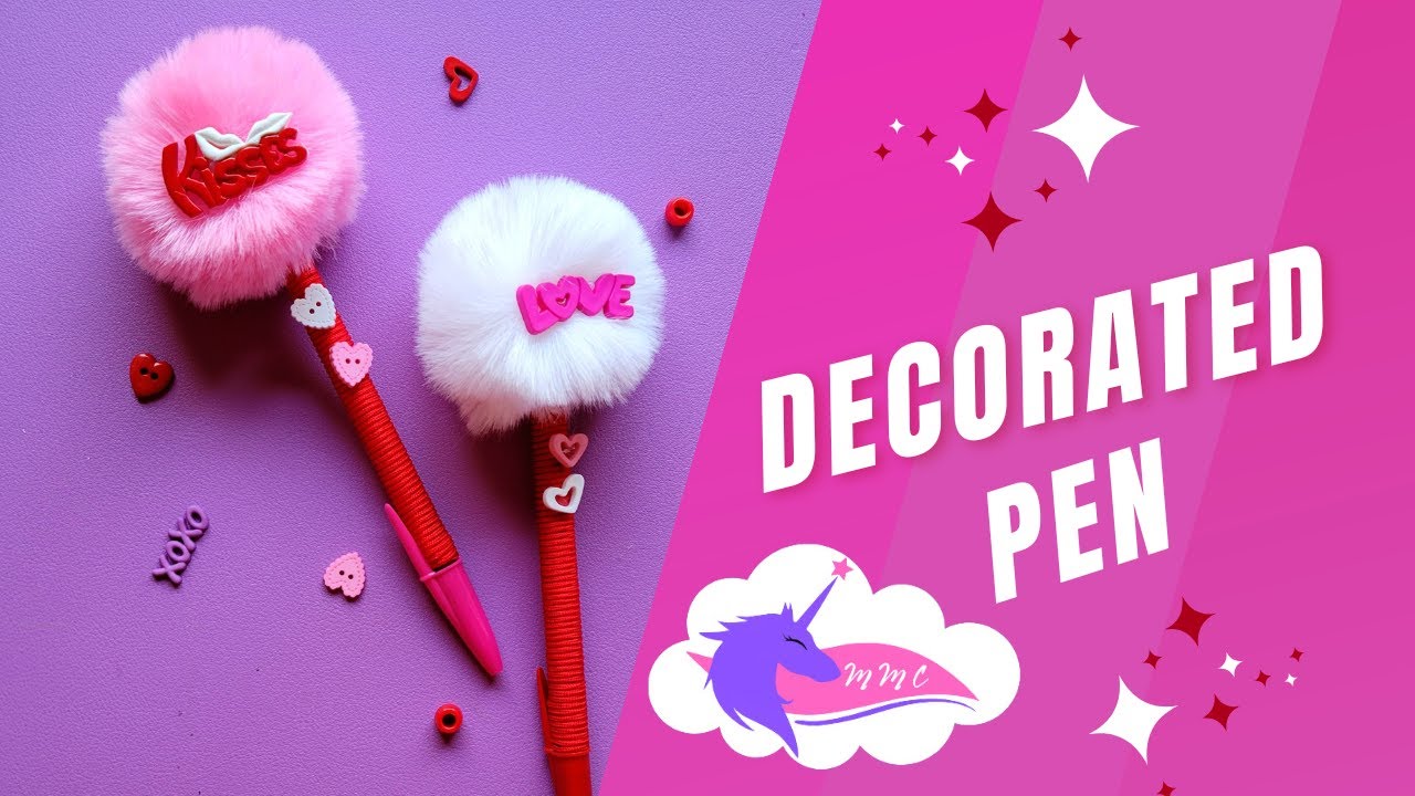 DIY Decorated Pen Tutorial | Easy Craft Project for Personalized Pens ...