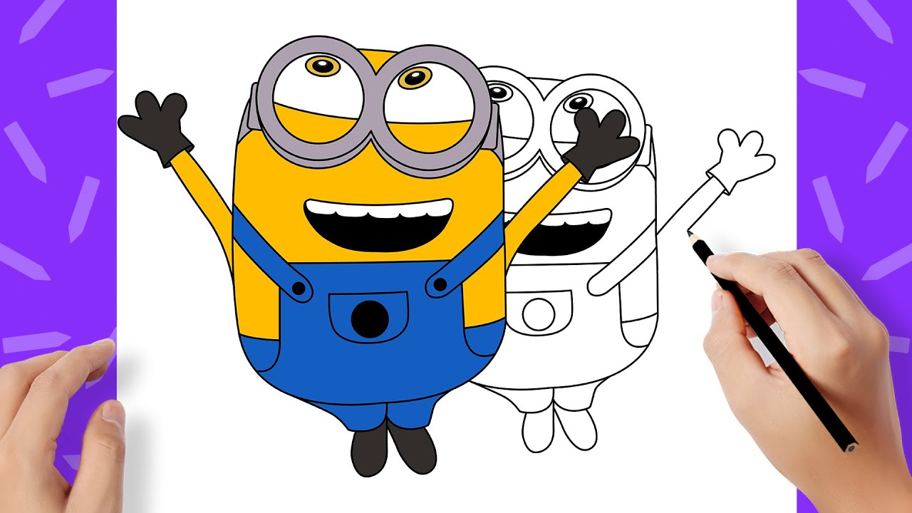 How to draw MINION BOB | Despicable me - YouTube