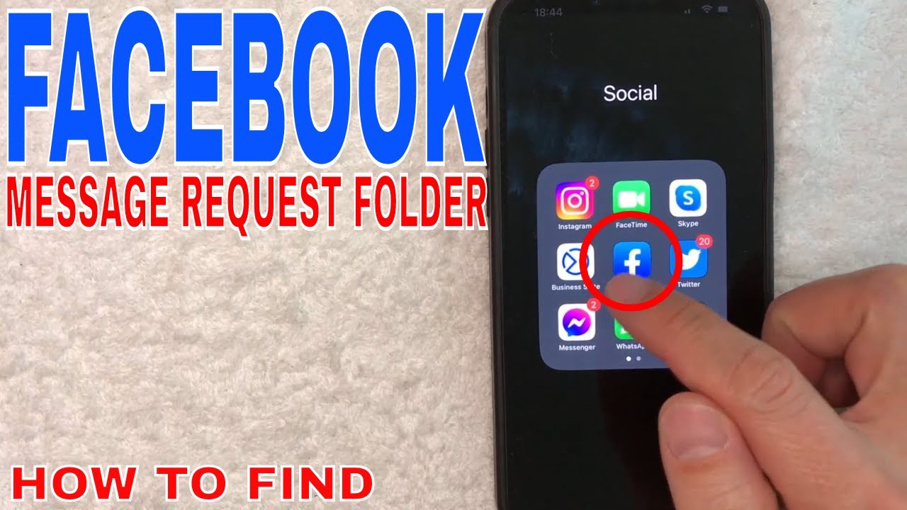 How To Find Facebook Message Requests Folder 🔴 - YouTube