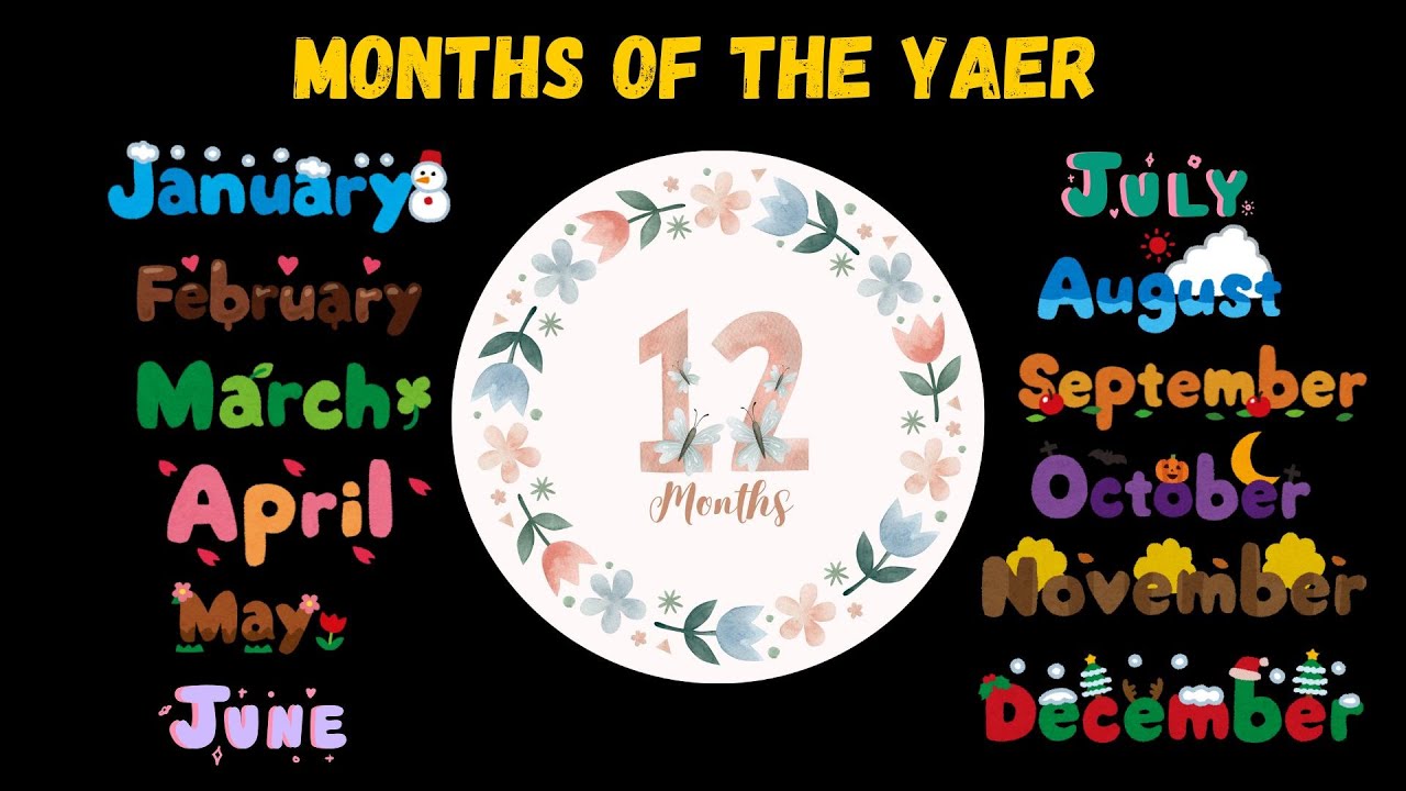 January February Months name/Months Name Song/Months Name in English ...
