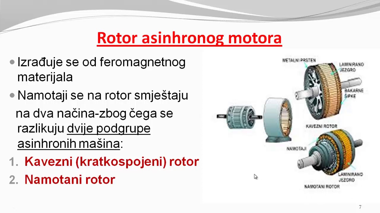 ELEKTROMOTORNI POGONI (E3a)-5. Asinhroni motori - YouTube