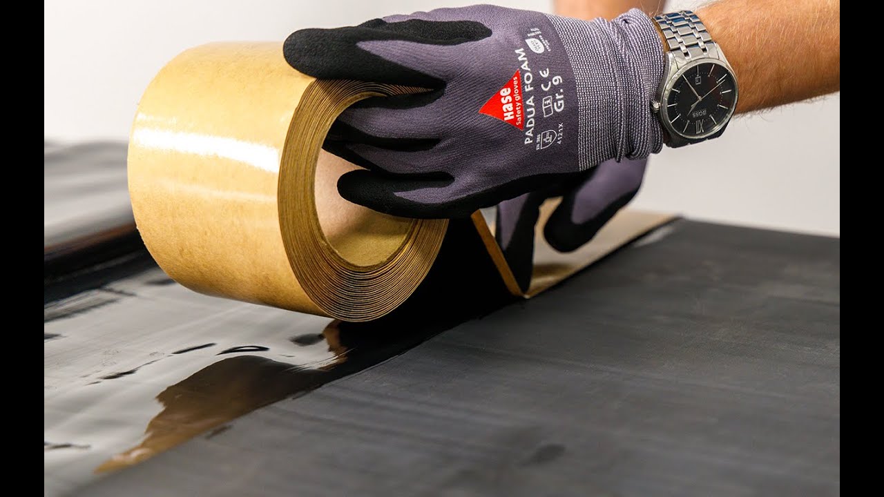 Verbinden von EPDM Dachfolien XXL Direct - YouTube