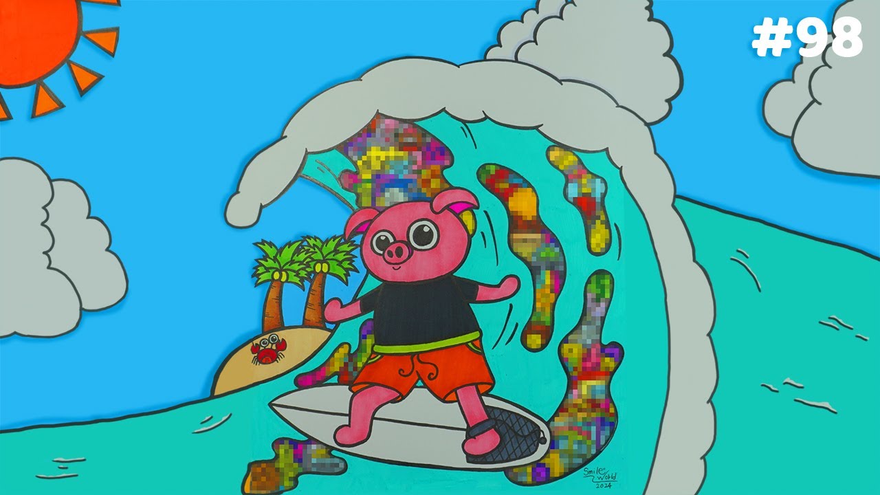 ART OF A PIG SURFER 🐷🏄‍♂️#98 - YouTube